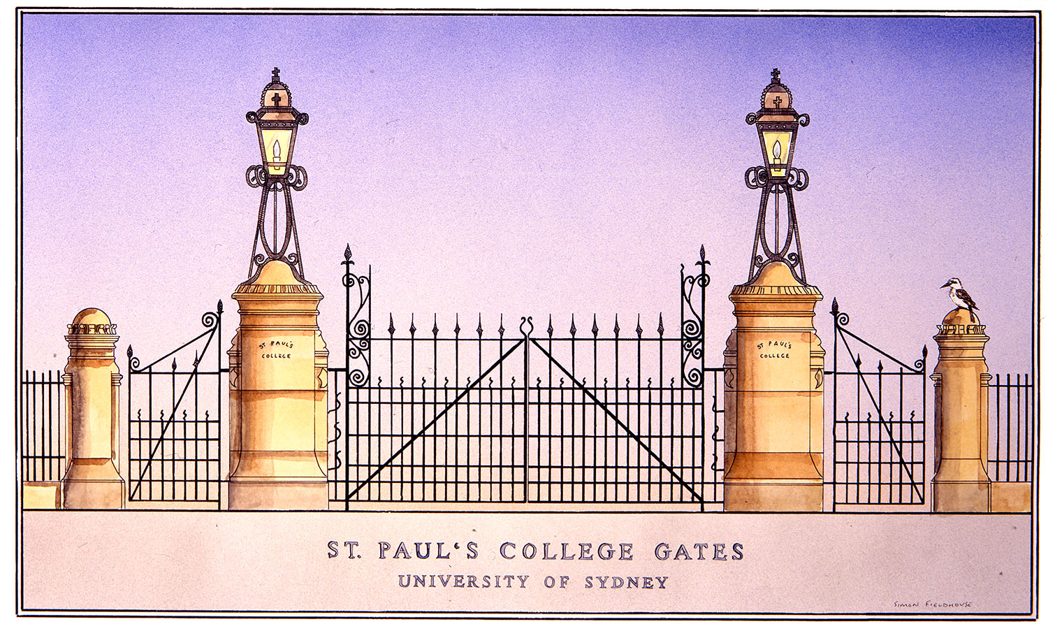St. Paul's College Gates - University of Sydney - Simon Fieldhouse
